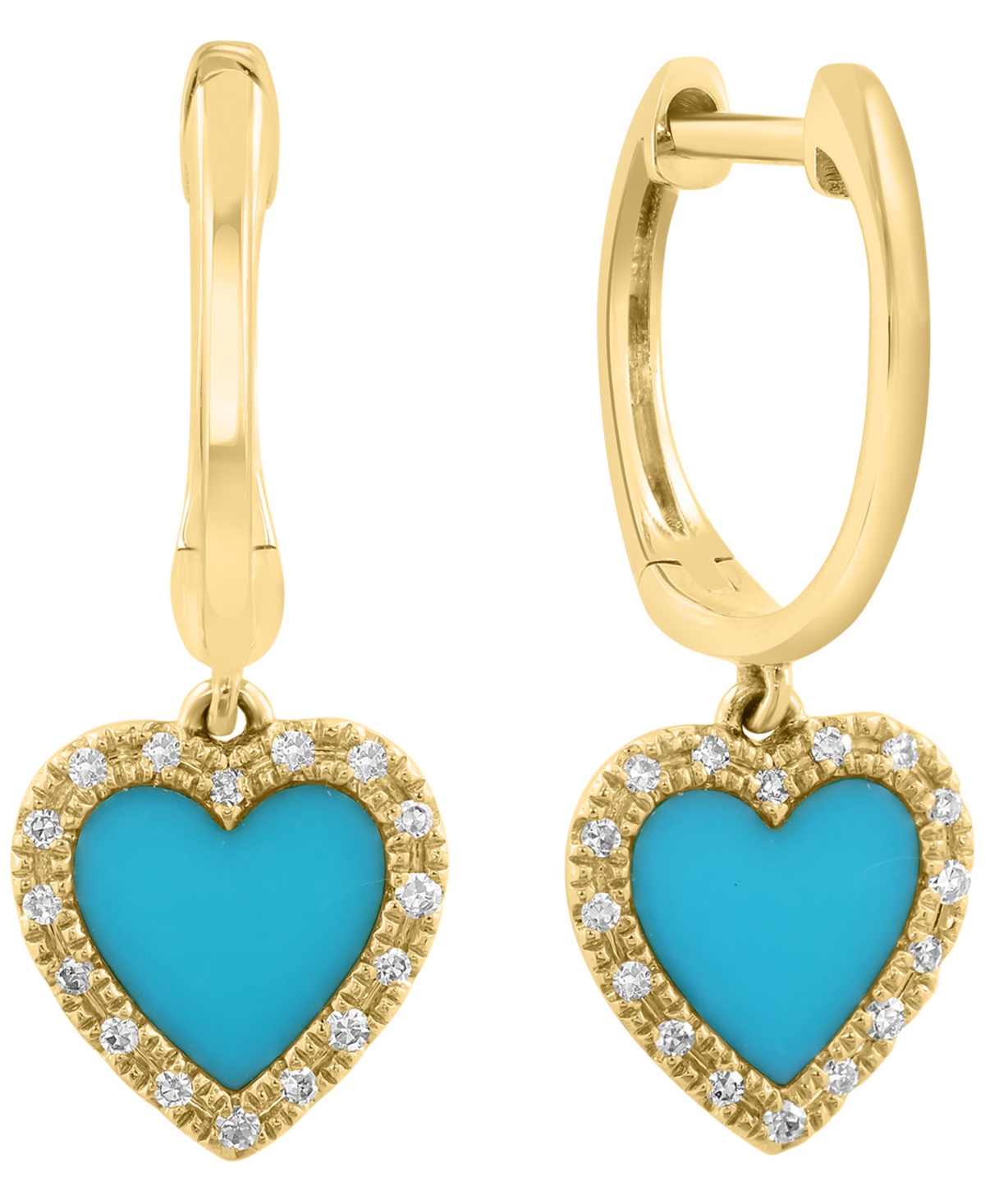 Click here for Effy Collection Turquoise & Diamond (1/10 ct. t.w.... prices