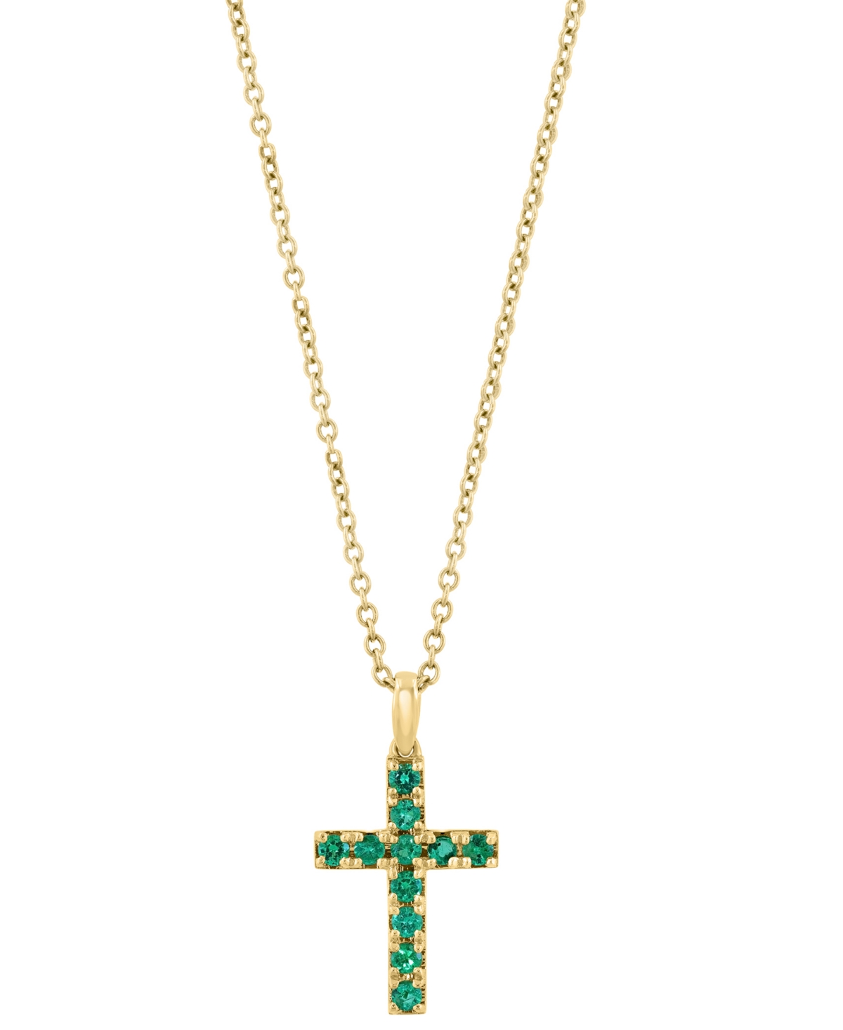 Click here for Effy Collection Emerald (1 ct. t.w.) Cross Pendant... prices