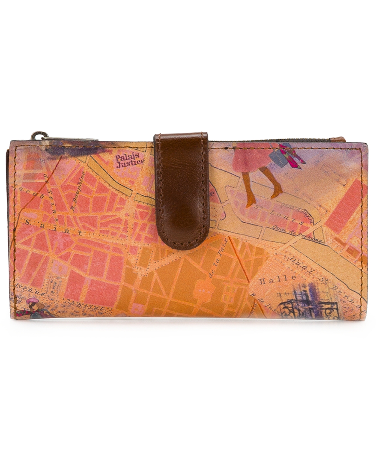 Click here for Patricia Nash Nazari Leather Wallet - Paris Map Sm... prices