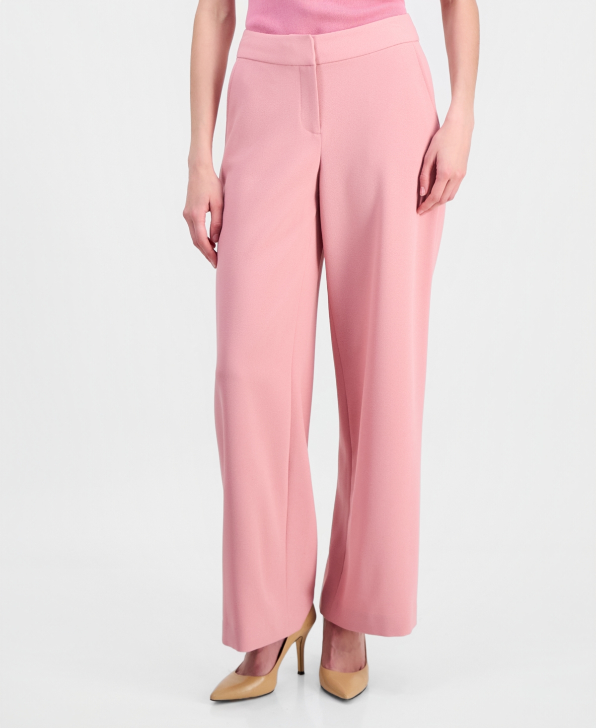 Click here for Tahari Asl Womens Mid-Rise Wide Leg Pants - French... prices
