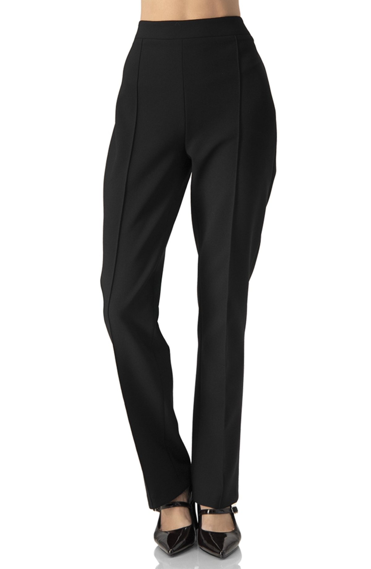 Click here for Ivonne Womens Straight Cut Pants - Black prices