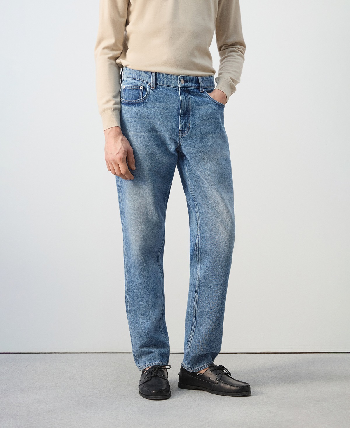 Click here for Mango Mens Bob Regular-Fit Jeans - Medium Blue prices