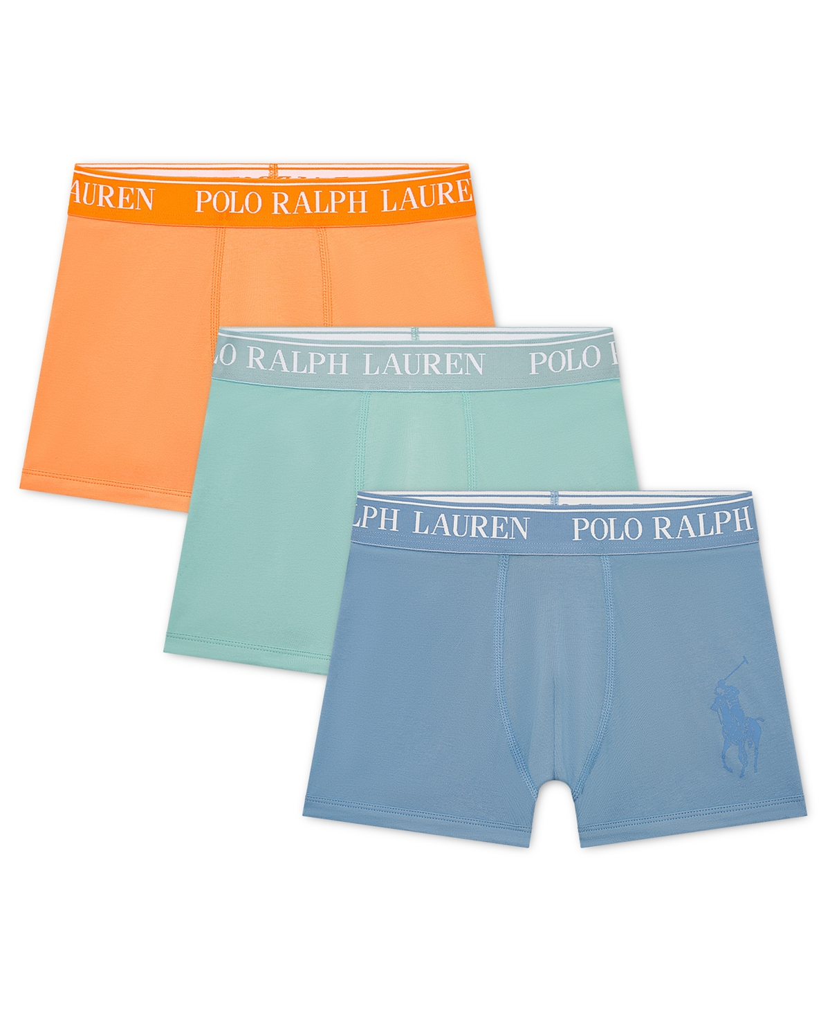 Click here for Polo Ralph Lauren Boys 8-20 Logo Boxer Briefs  3-P... prices
