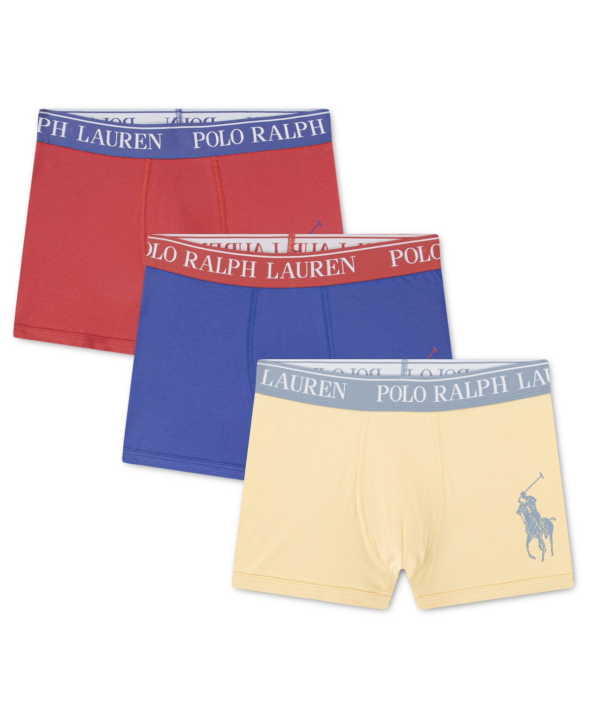 Click here for Polo Ralph Lauren Boys 8-20 Logo Boxer Briefs  3-P... prices