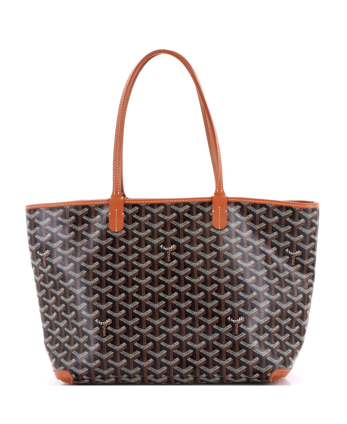 Click here for Pre-Owned Goyard Pm Artois Tote Coated Canvas - Br... prices