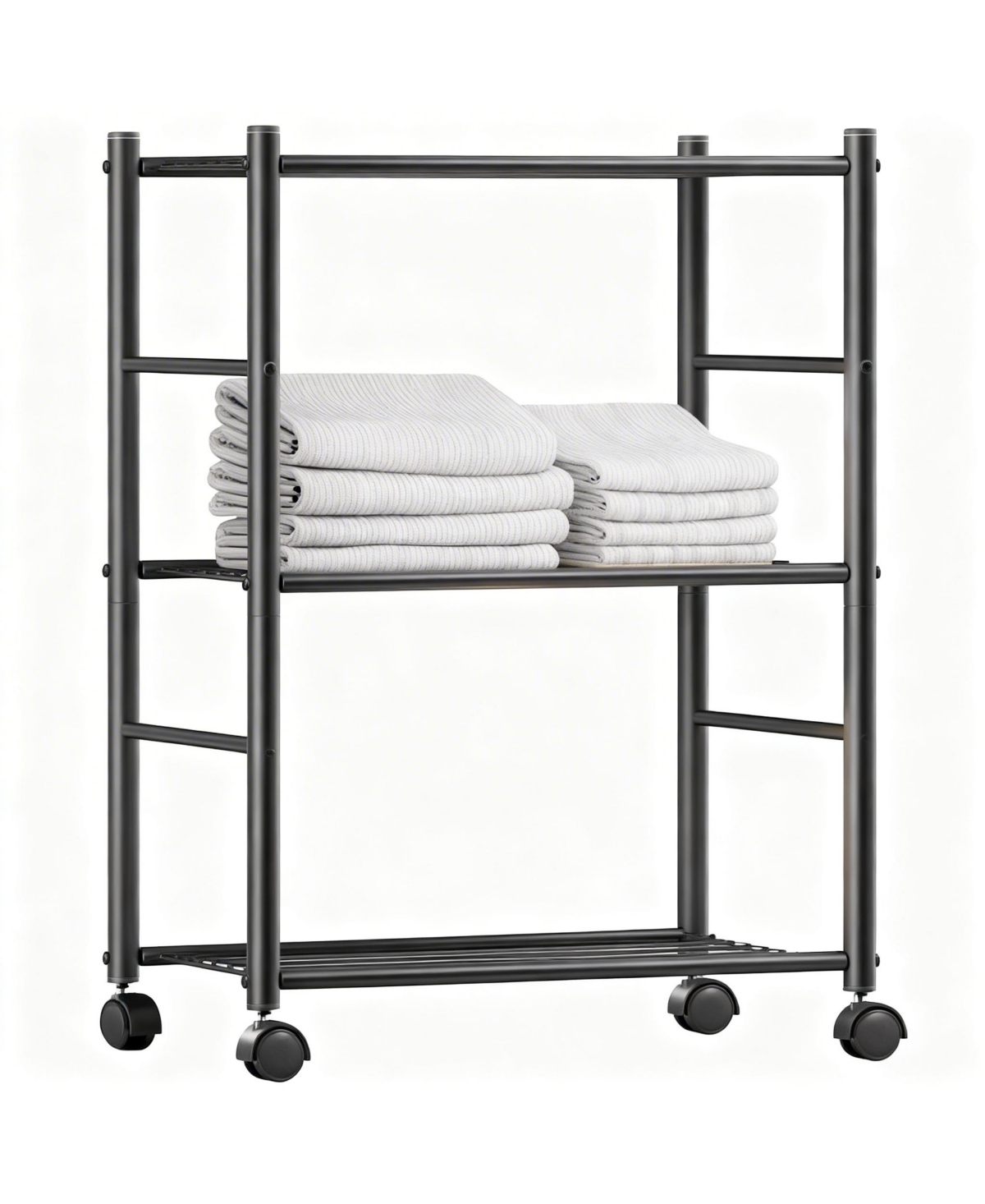 Click here for Yigii 3 Tier Metal Shelving Unit with Wheels - Spa... prices
