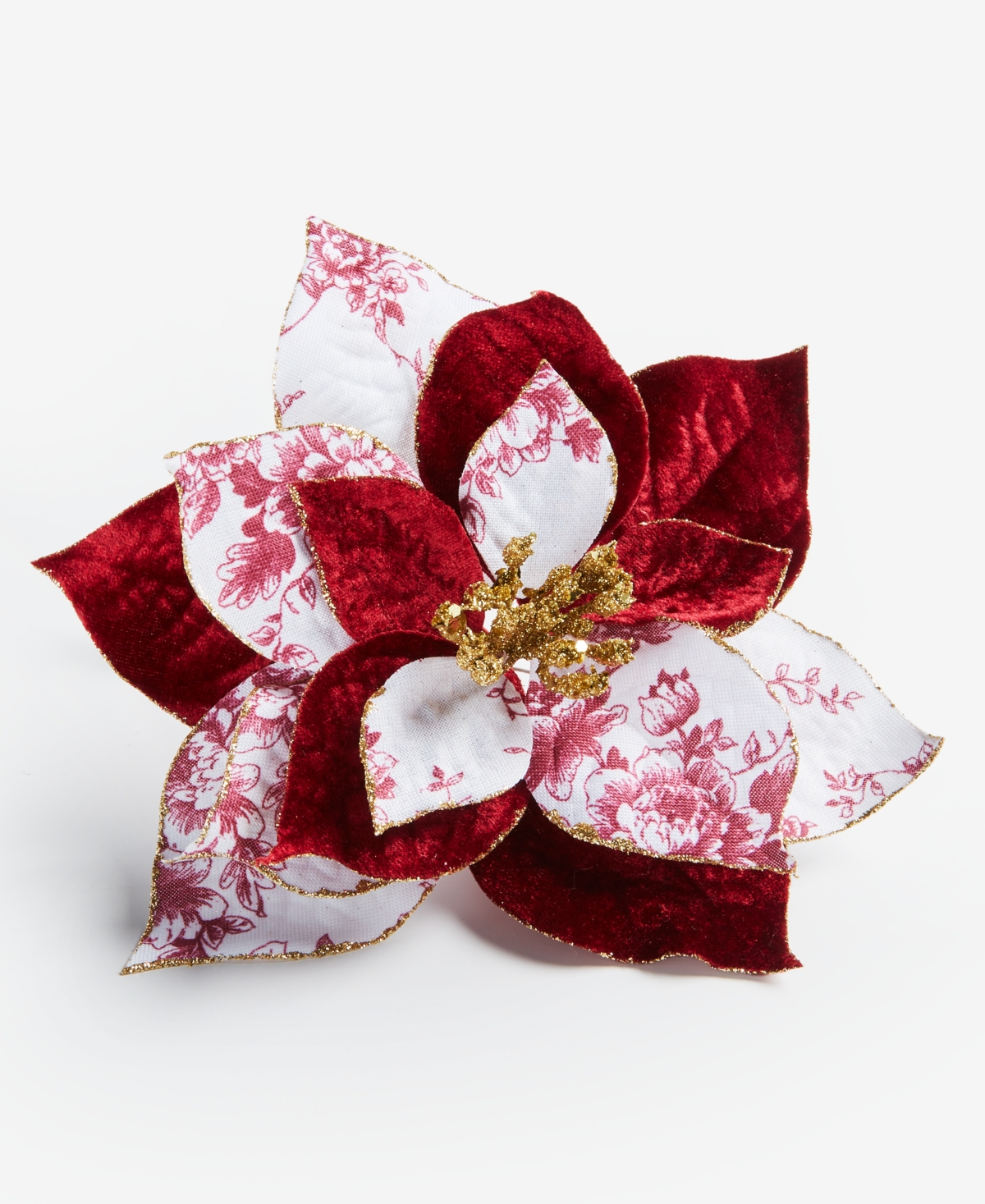 Click here for Holiday Lane Holiday Toile Flower Clip  Macys Excl... prices