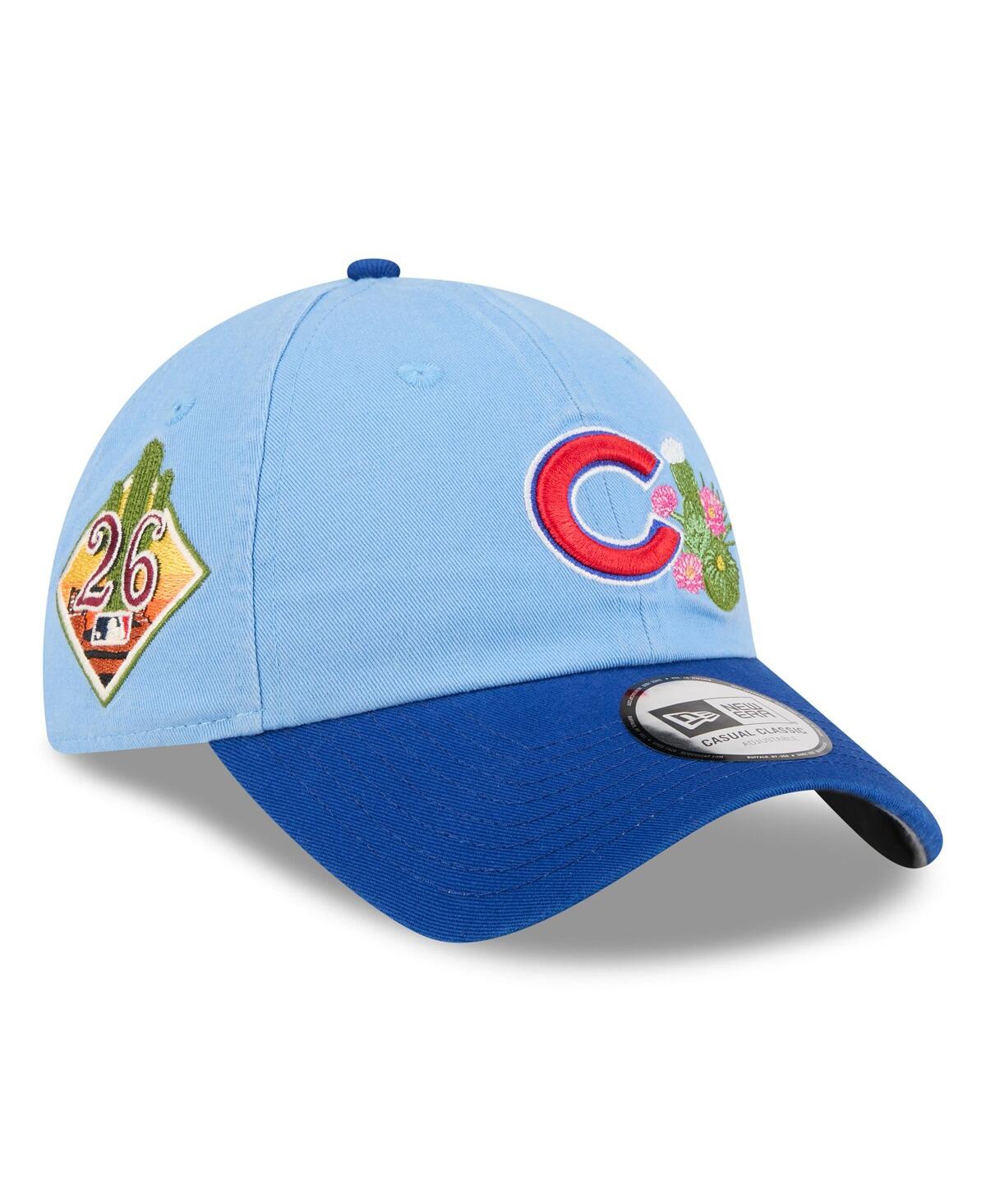 Click here for New Era Mens Light Blue/Royal Chicago Cubs 2026 Sp... prices