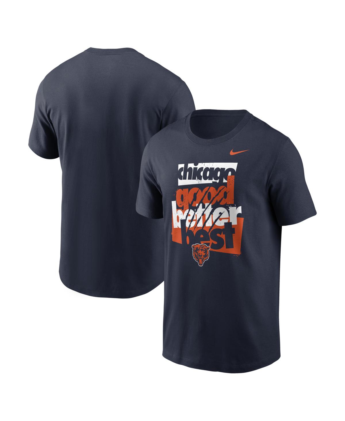 Click here for Nike Mens Navy Chicago Bears Local Phrase Club T-S... prices