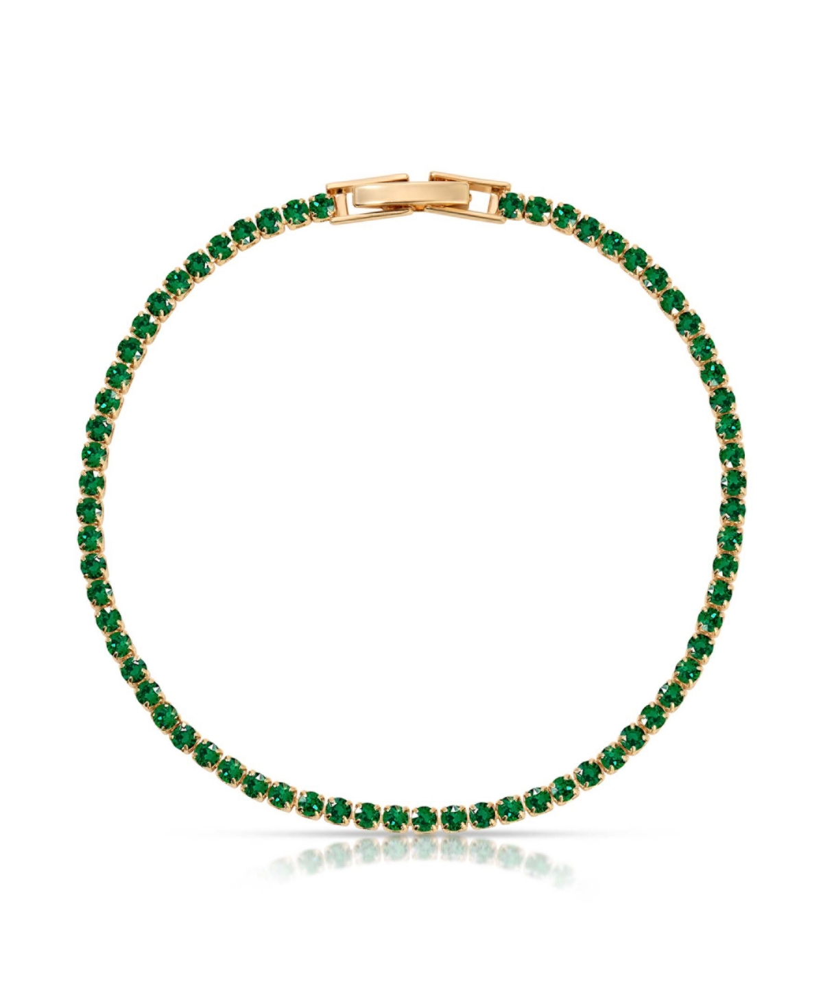 Click here for Ettika Minimalist Crystal Tennis Bracelet - Gold/G... prices