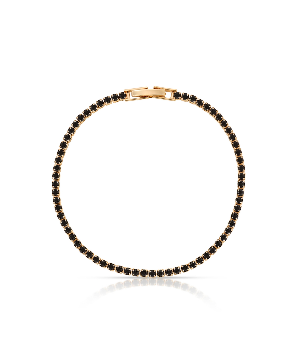 Click here for Ettika Minimalist Crystal Tennis Bracelet - Gold/B... prices