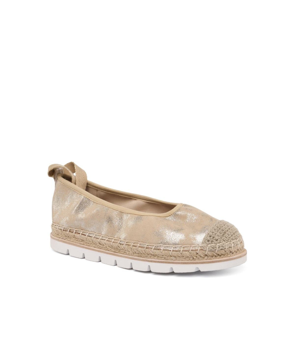 Click here for Jslides Womens Bridget Leather Flat - Beige/Khaki prices
