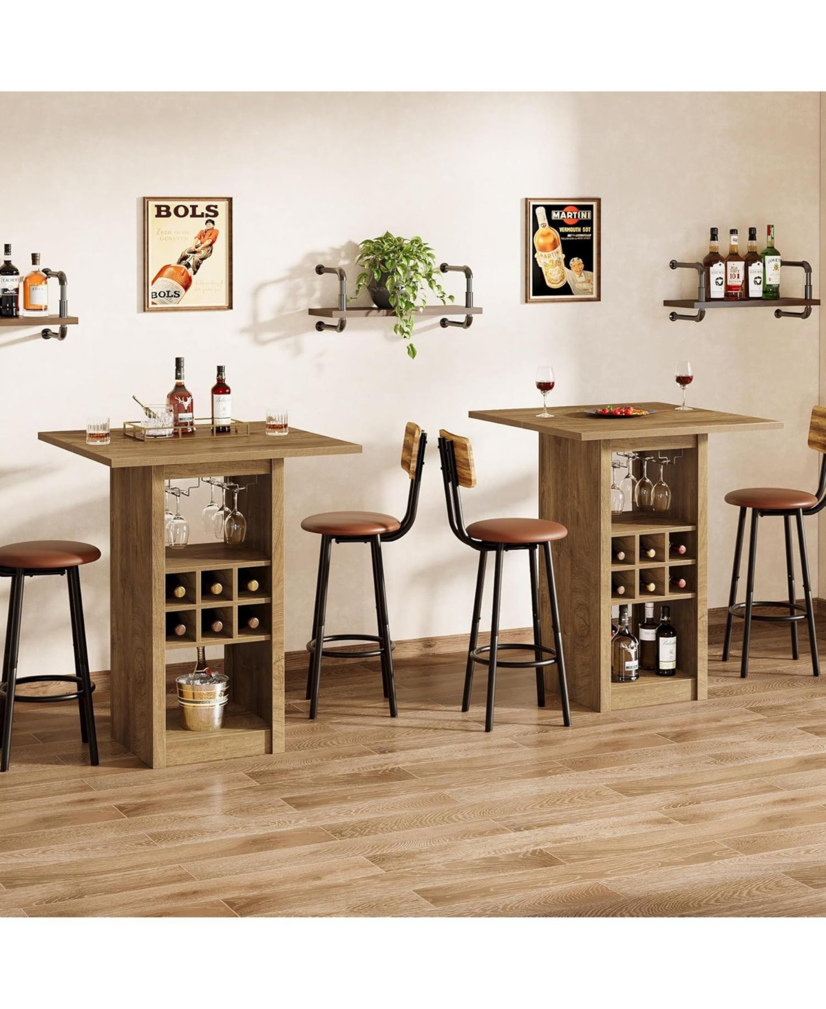 Click here for Tribesigns 4-Tier Bar Table  Wood High Bar Table w... prices