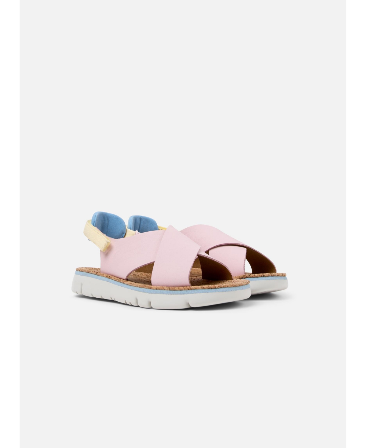 Click here for Camper Oruga Leather Sandals - Pink prices