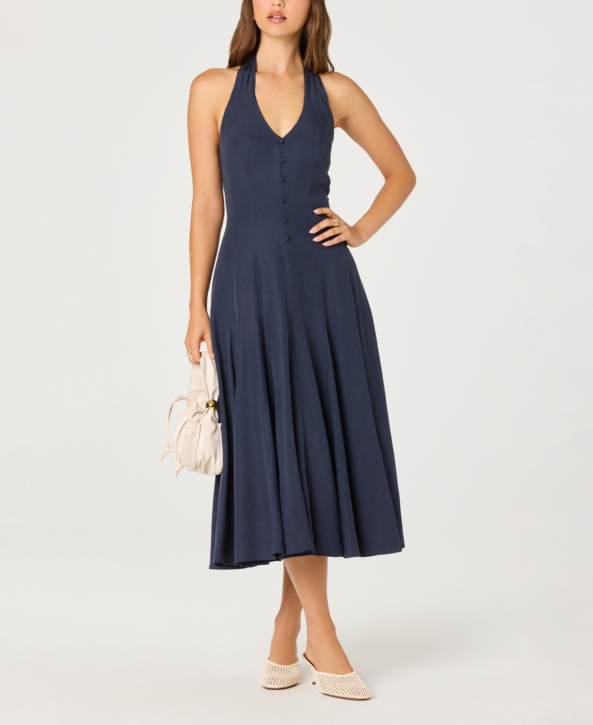 Click here for Astr the Label Womens Mollie Halter Neck Dress - N... prices