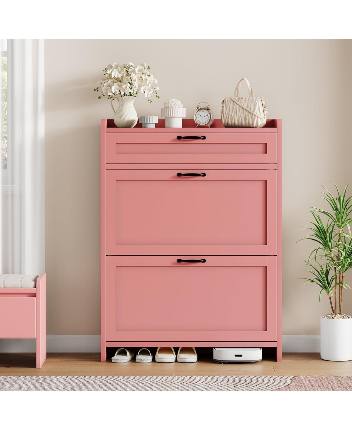 Click here for gaomon Shoe Cabinet with 2 Flip Drawers & 1 Top Dr... prices