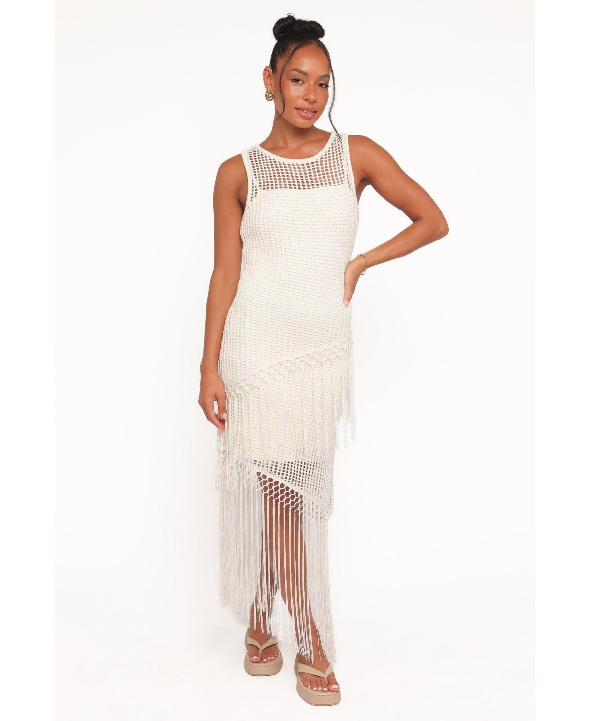 Click here for Petal and Pup Womens Adella Midi Dress - Natural prices