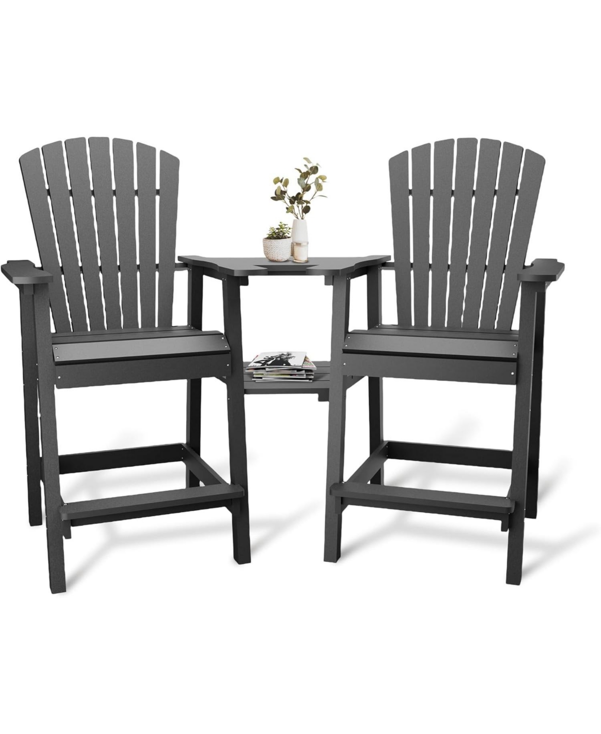 Click here for gaomon Outdoor Poly Adirondack Barstools with Conn... prices