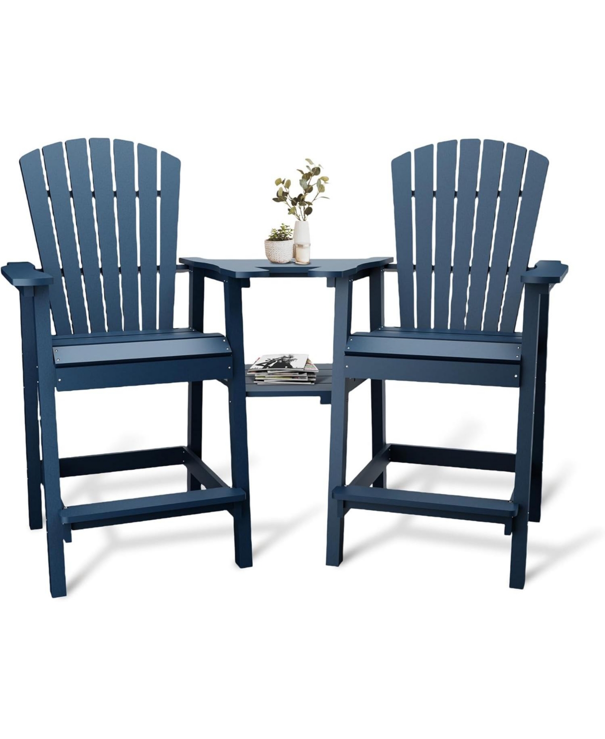 Click here for gaomon Outdoor Poly Adirondack Barstools with Conn... prices