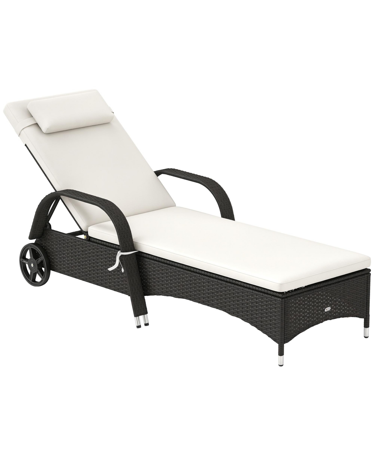 Click here for Outdoor 2 Pe Rat Sun Bathing Chairs w/ Cushions an... prices