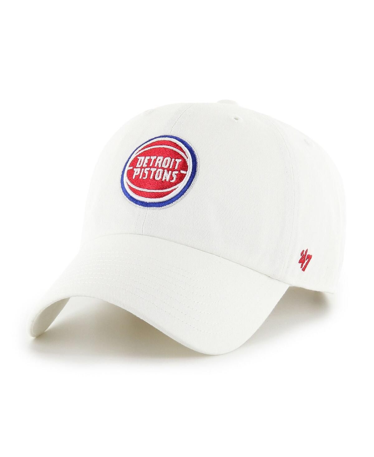Click here for 47 Brand Mens White Detroit Pistons Clean Up Adjus... prices