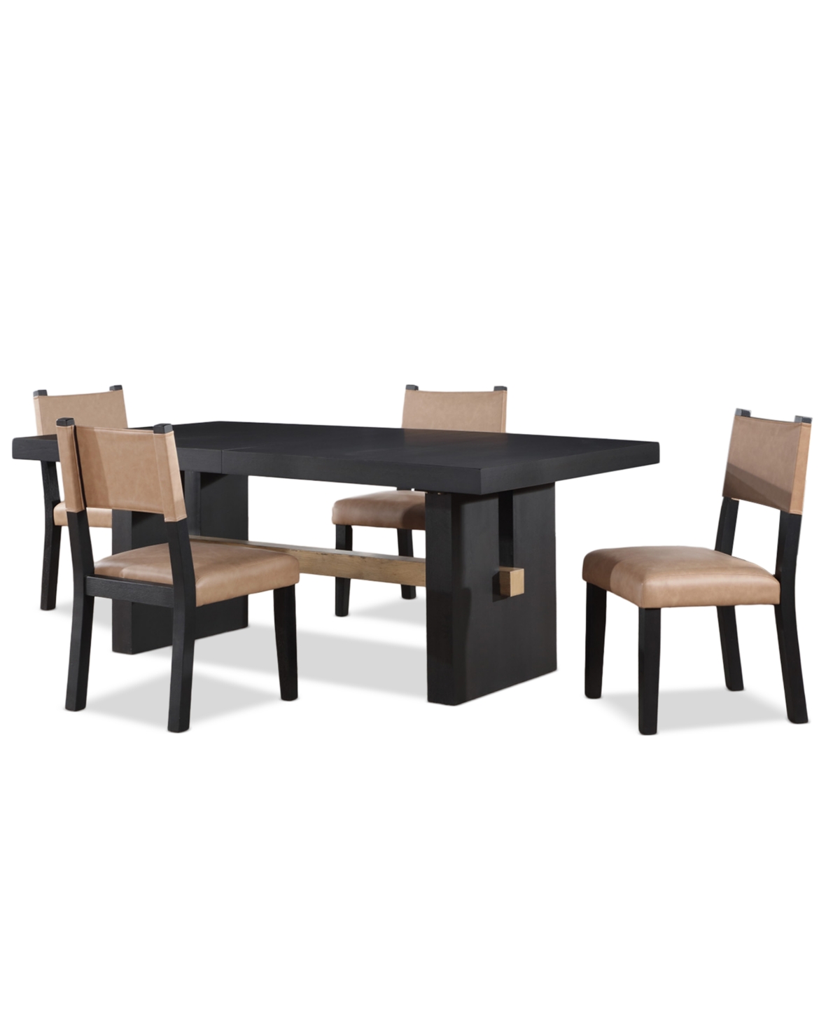 Click here for Macai 5-Pc. Wood Dining Set (Rectangular Table + 4... prices