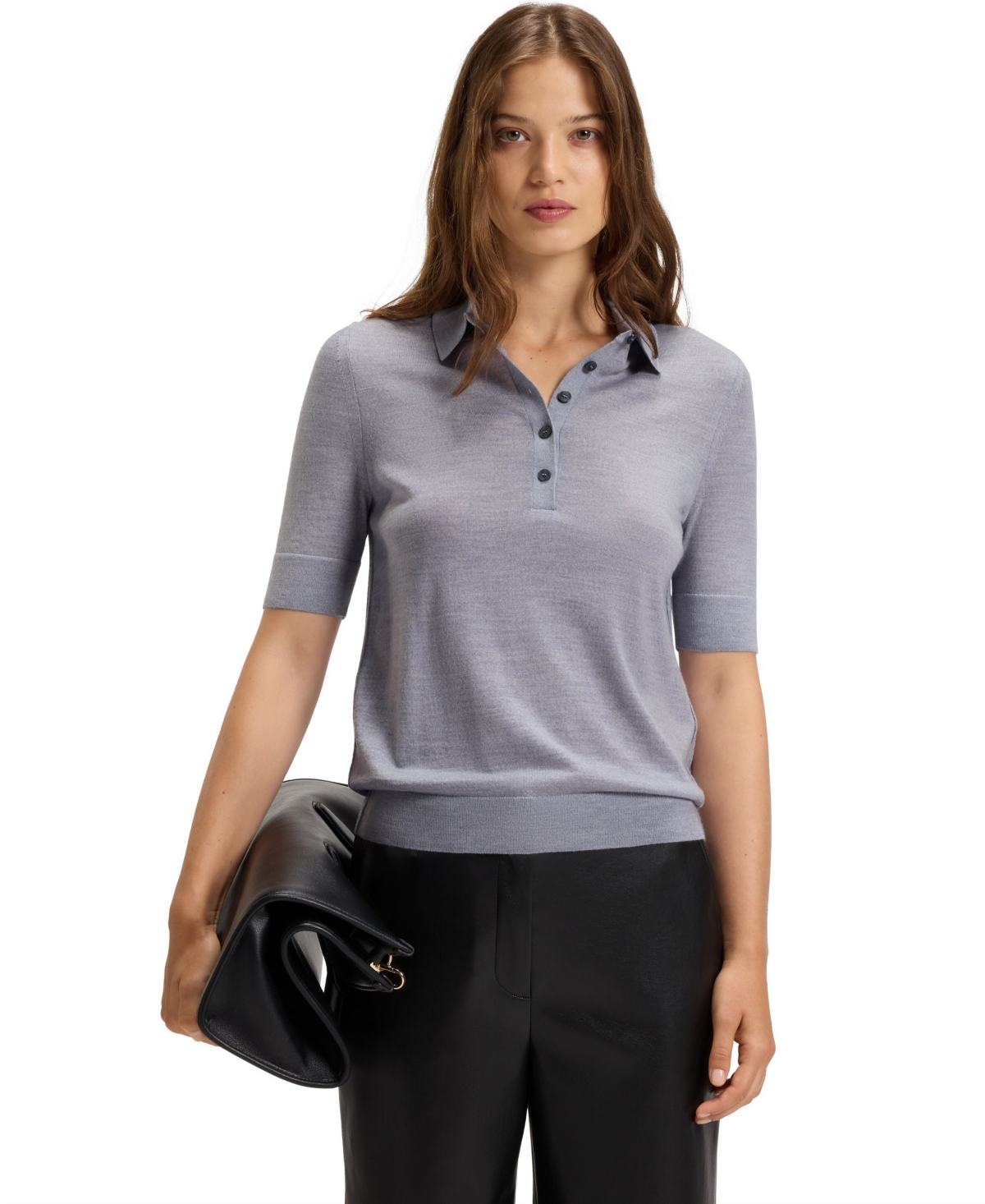 Click here for Boss by Hugo Boss Womens Merino Wool Short-Sleeved... prices