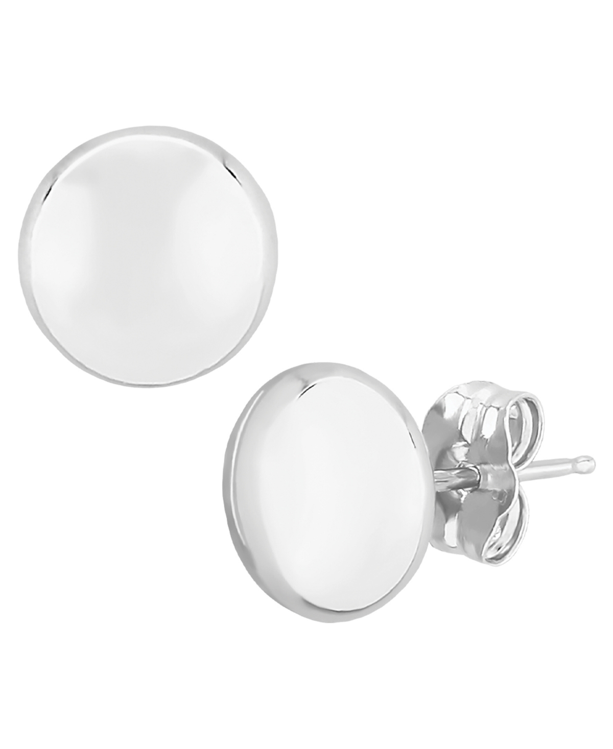Click here for Flat Ball Stud Earrings (7mm) in 14k Yellow or Whi... prices