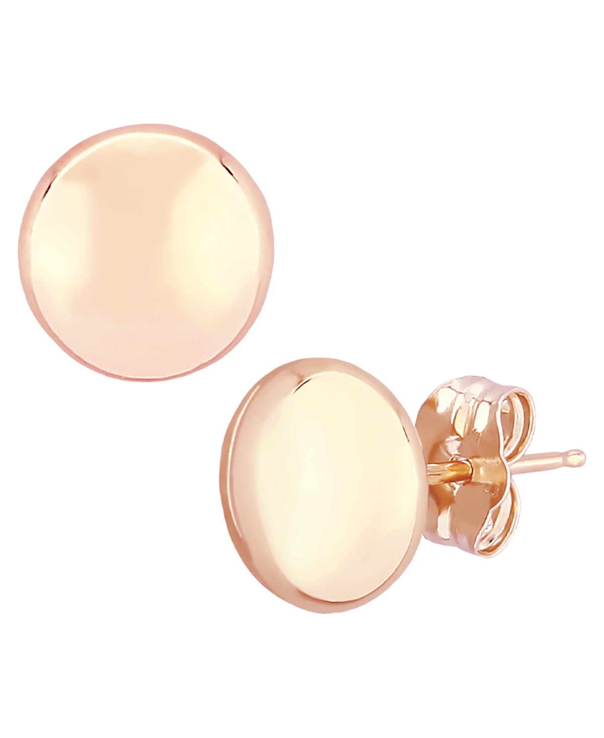 Click here for Flat Ball Stud Earrings (7mm) in 14k Yellow or Whi... prices