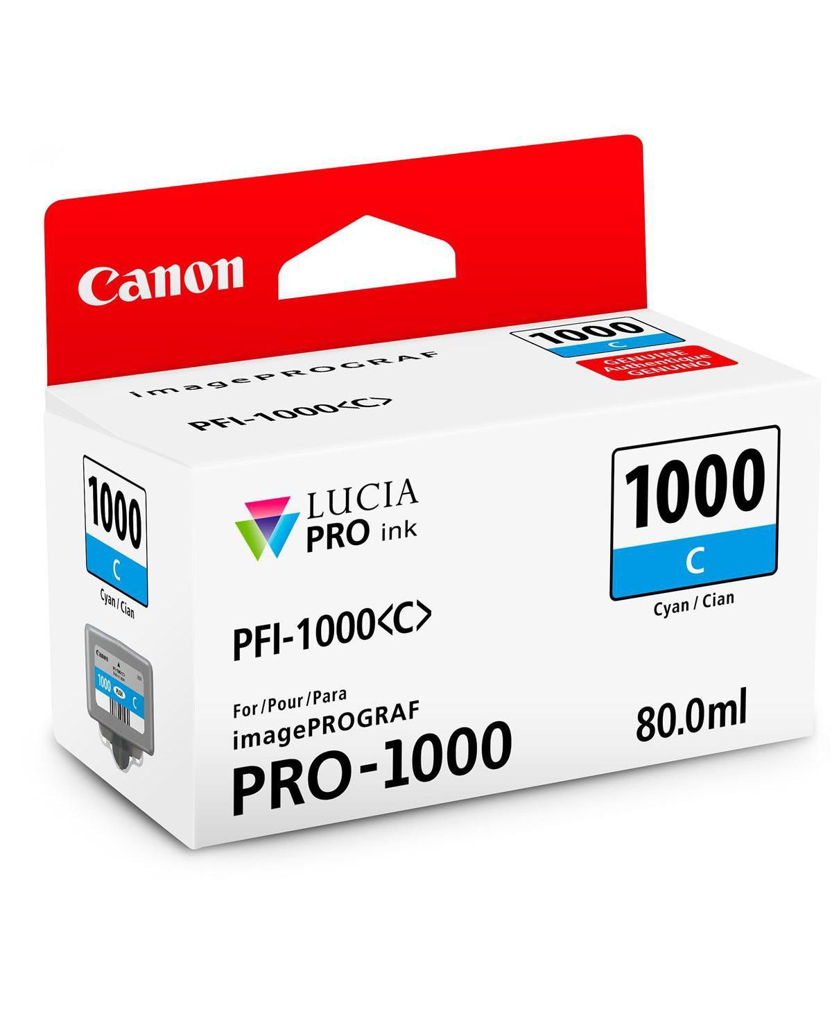Click here for Canon Pfi-1000 C Cyan Lucia Pro ink for imagePROGR... prices