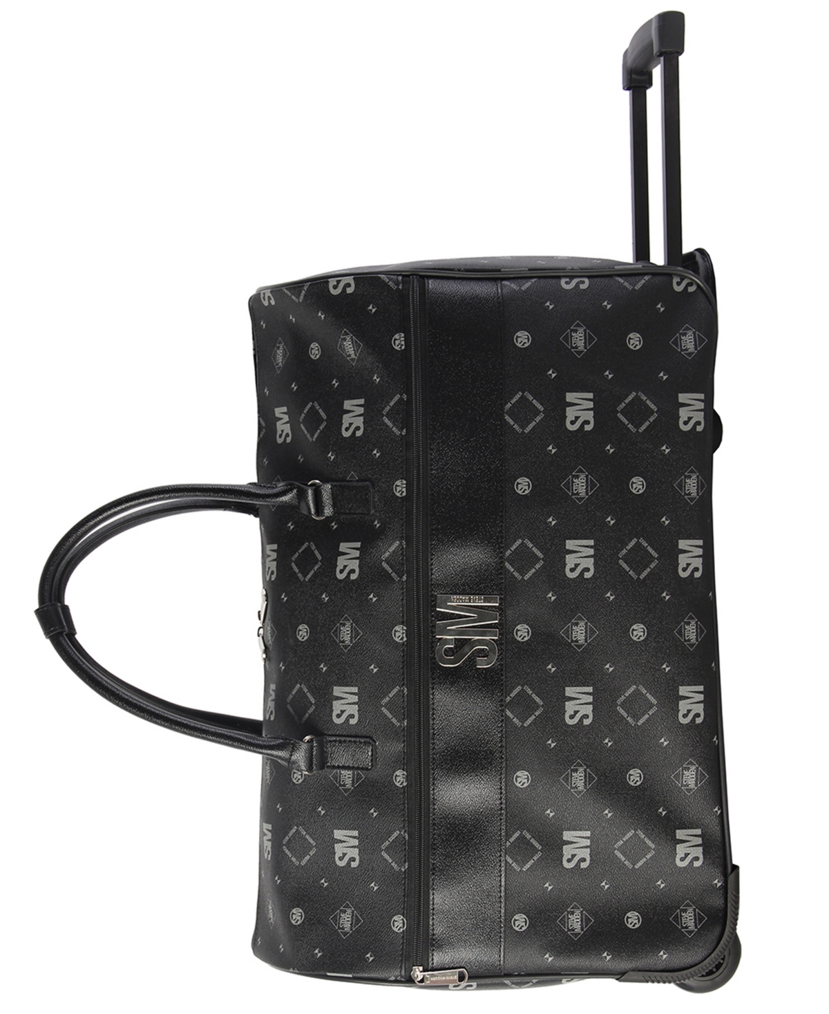 Click here for Steve Madden Signature 22 Wheeled Duffel - Black prices