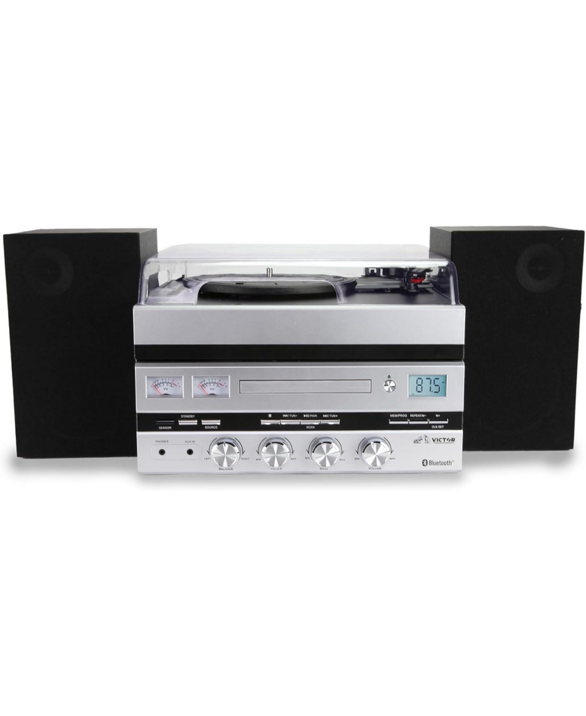 Click here for Victor Geneva 5-in-1 Bluetooth Turntable Stereo Sy... prices