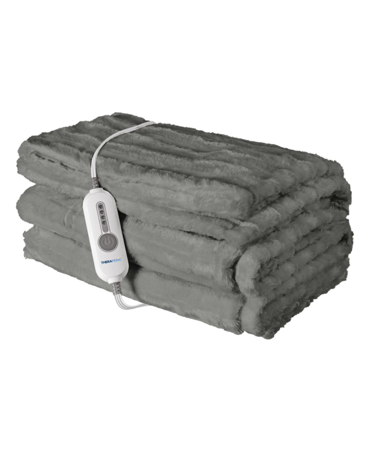 Click here for Therapedic 50 x 70 Mink Luxe Heated Blanket - Gray prices