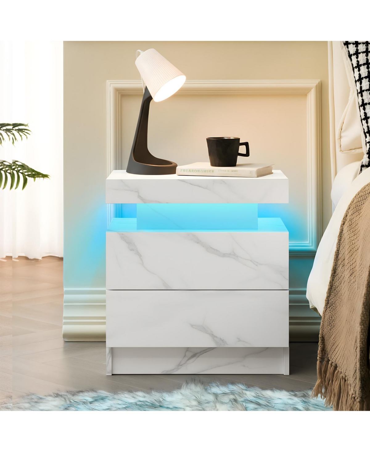 Click here for flynama Stylish Coffee Table with 2 Drawers White... prices