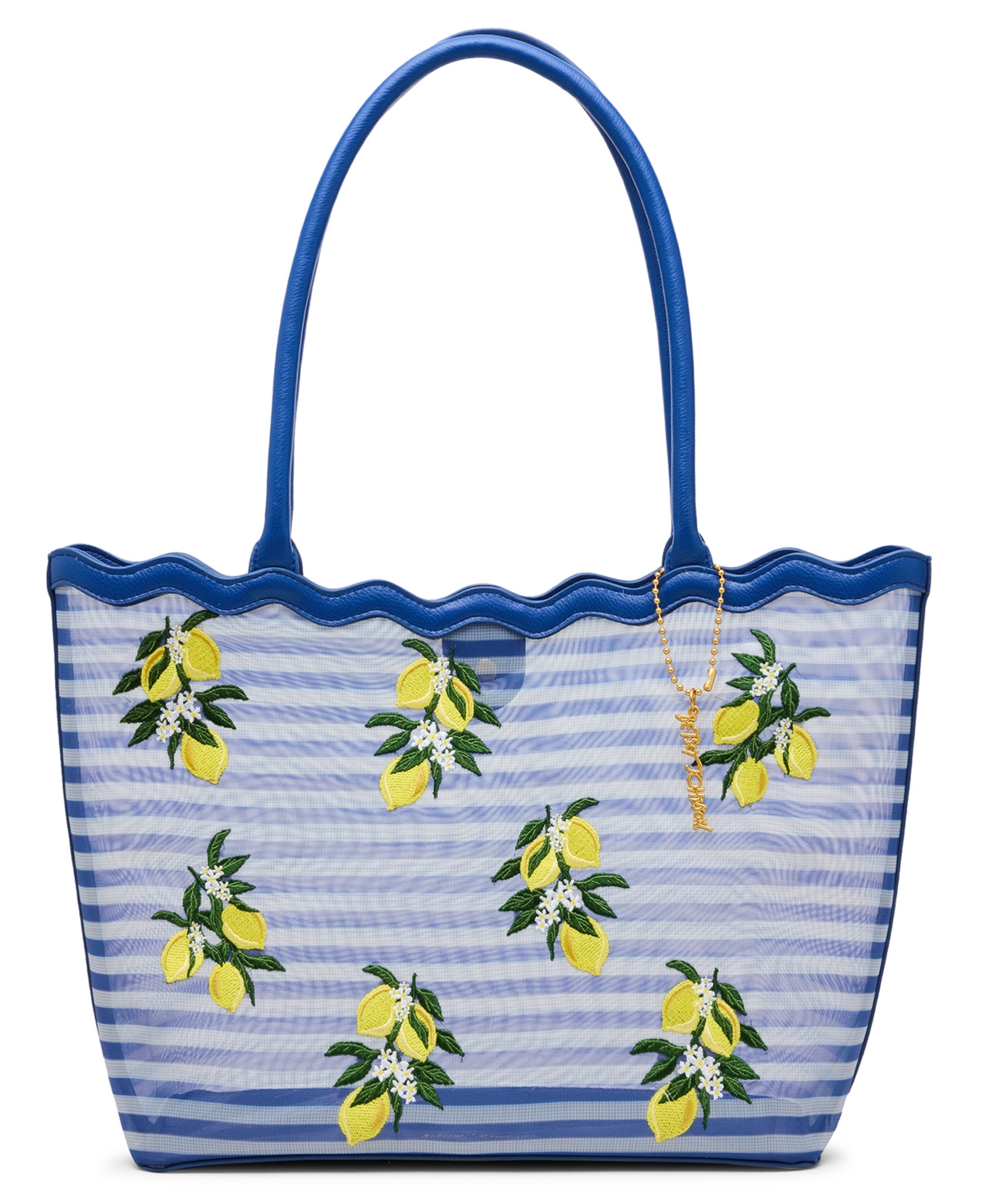 Click here for Betsey Johnson Meshin Around Medium Tote Bag - Blu... prices
