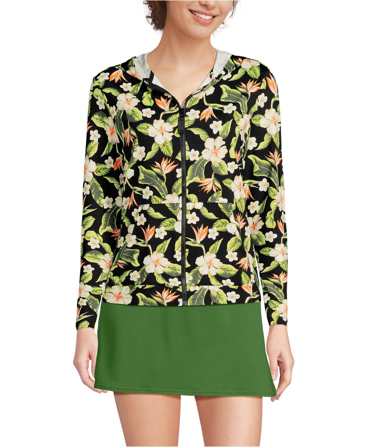 Click here for Lands End Womens SunShade Upf 50 Long Sleeve Hoode... prices