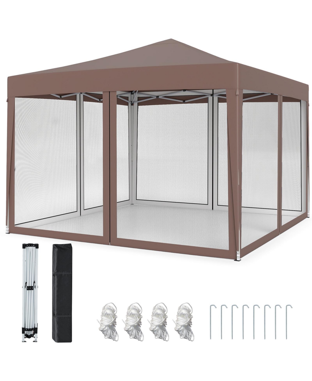 Click here for Mecale 10x10 ft Pop-Up Canopy Tent with Mesh Netti... prices