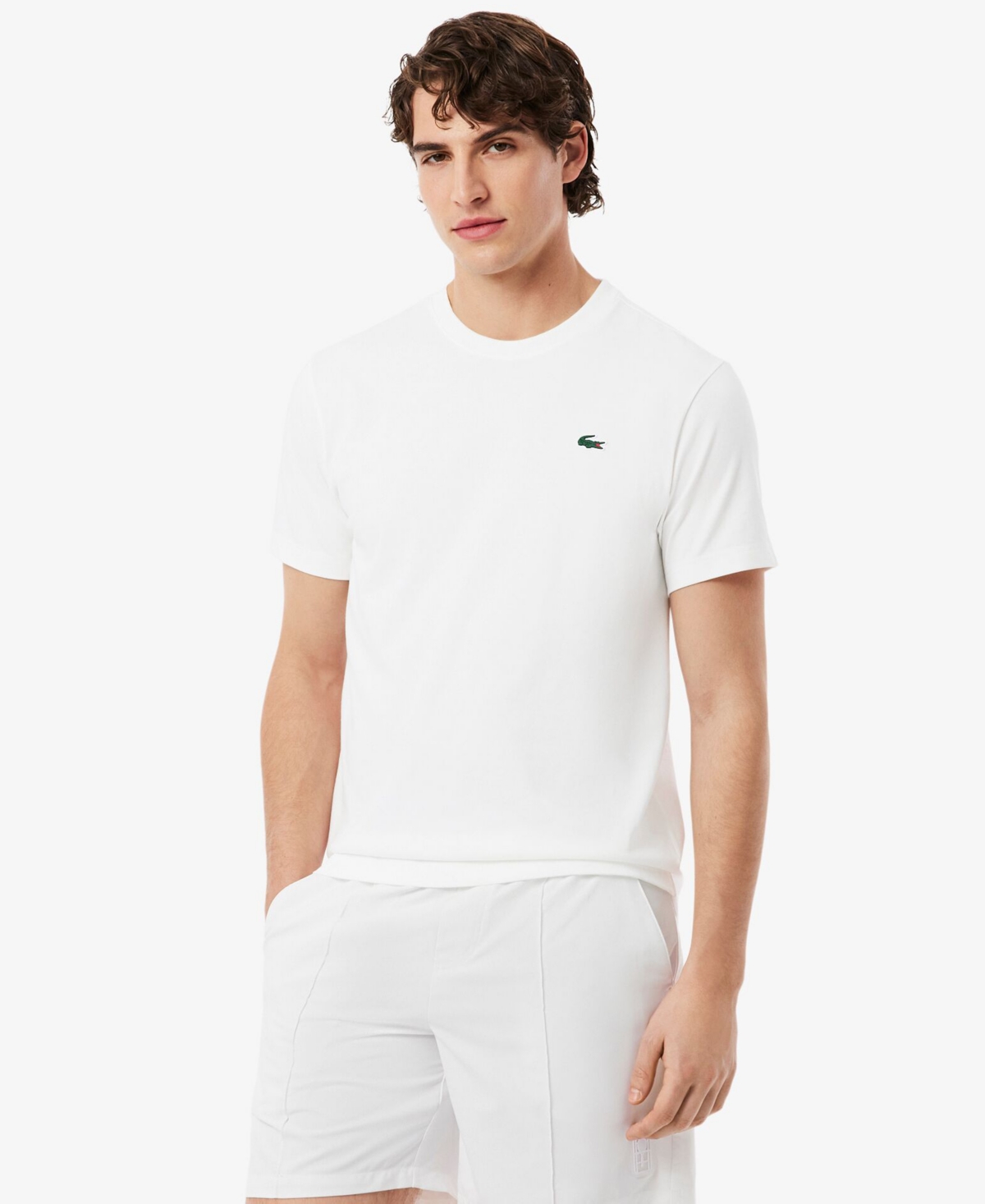 Click here for Lacoste Mens Ultra-Dry Printed Crewneck Tennis T-S... prices