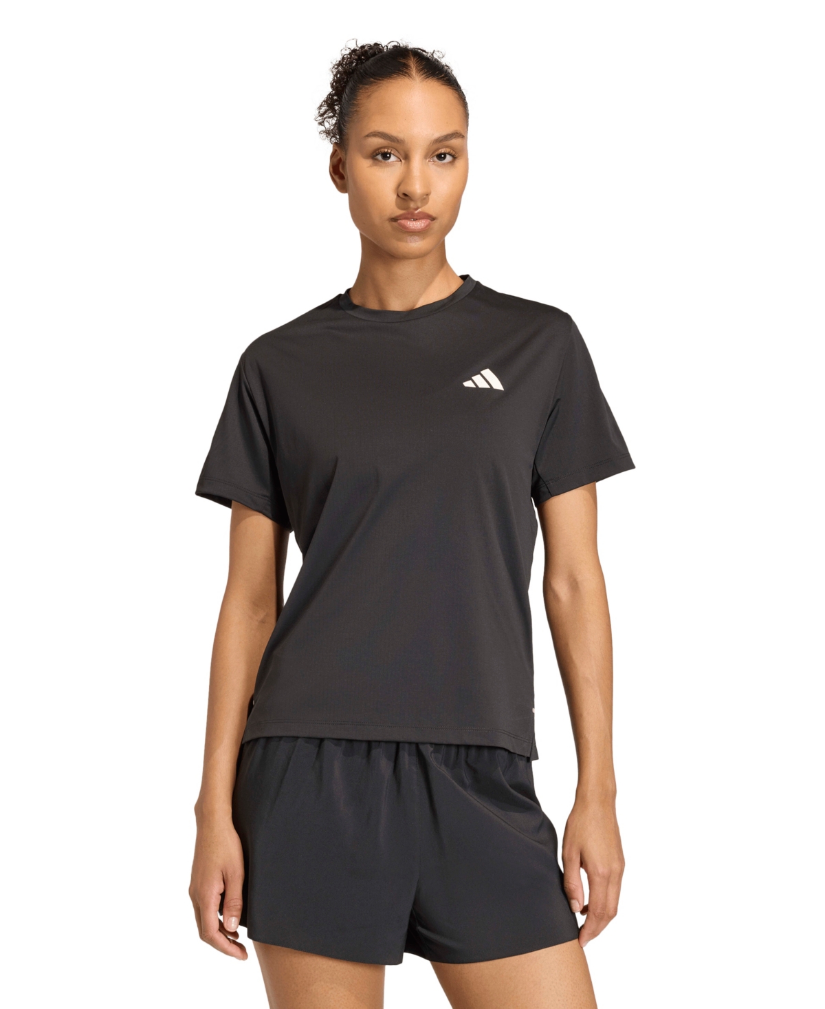 Click here for adidas Womens Crewneck Short-Sleeve T-Shirt - Blac... prices