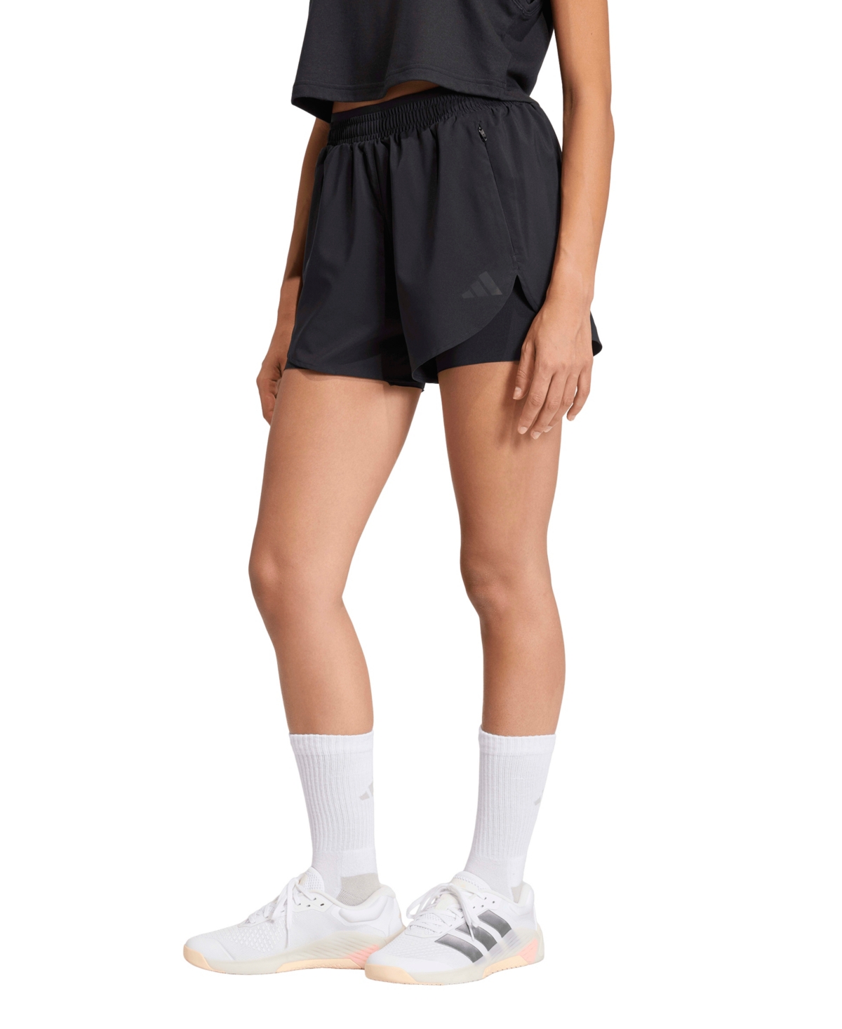 Click here for adidas Womens D4T High Rise Two-in-One Training Sh... prices