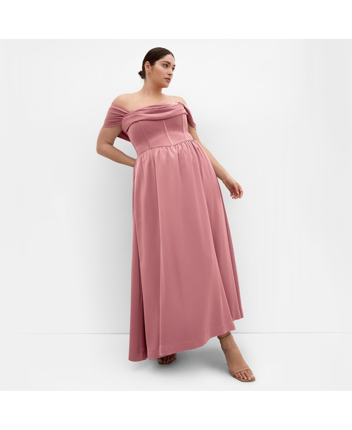 Click here for City Chic Womens Angel Love Maxi Dress - Rose prices