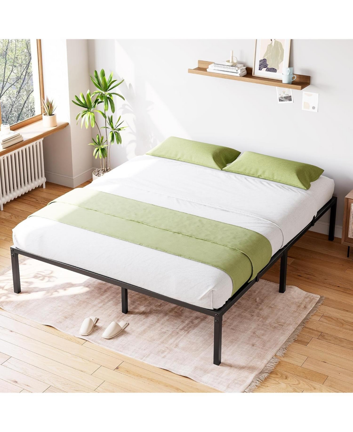 Click here for gaomon Queen Metal Platform Bed Frame Heavy Duty S... prices