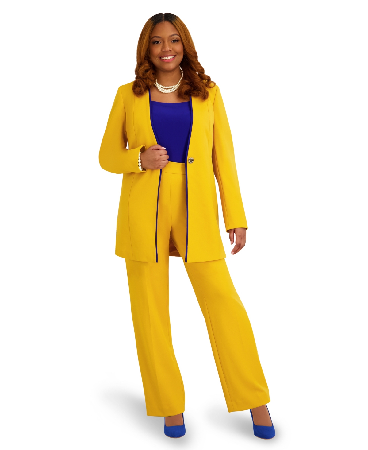 Click here for Kasper Womens Collarless Topper with Flat Piping B... prices