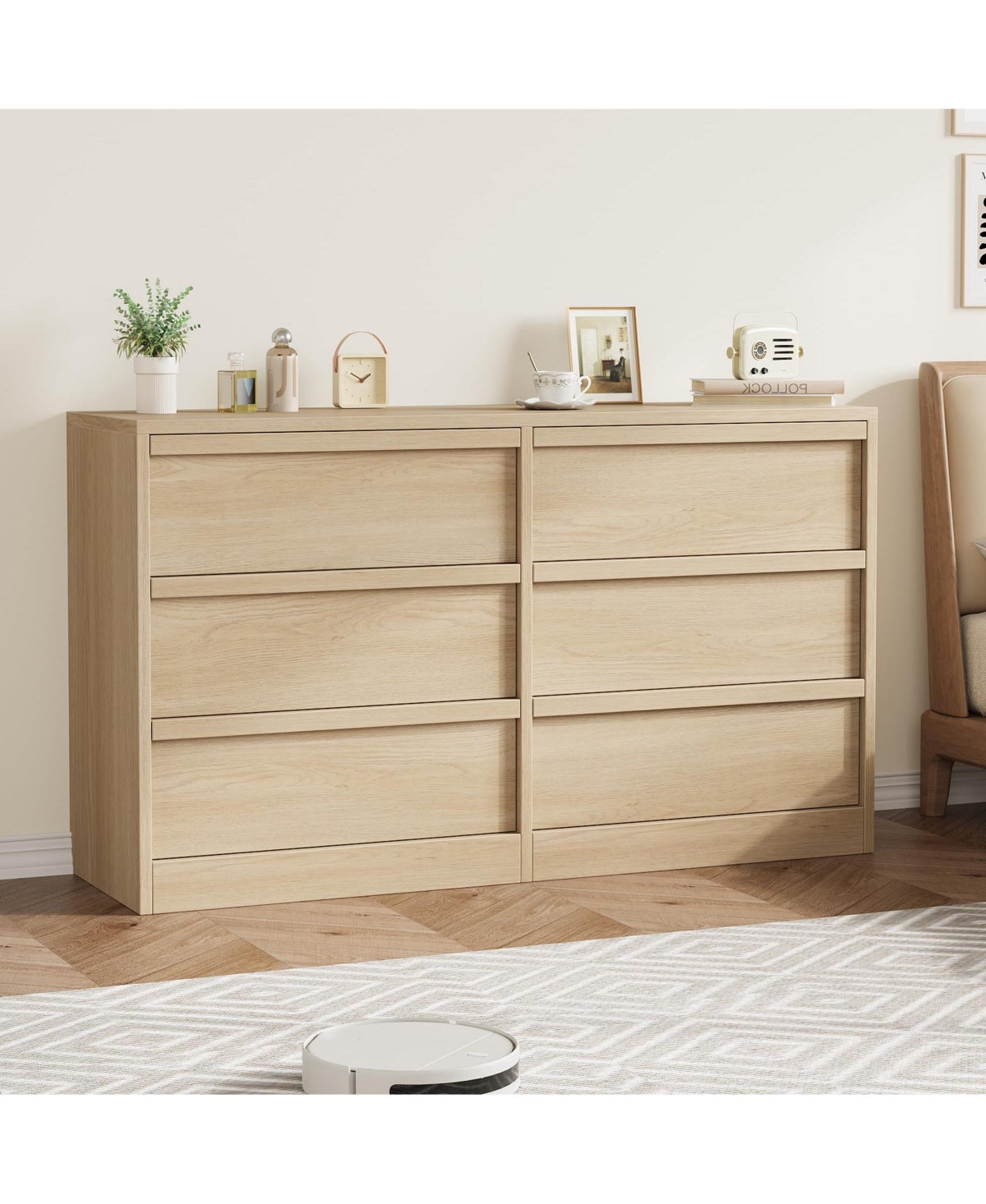 Click here for gaomon 6-Drawer Dresser for Bedroom  Wooden Chest... prices