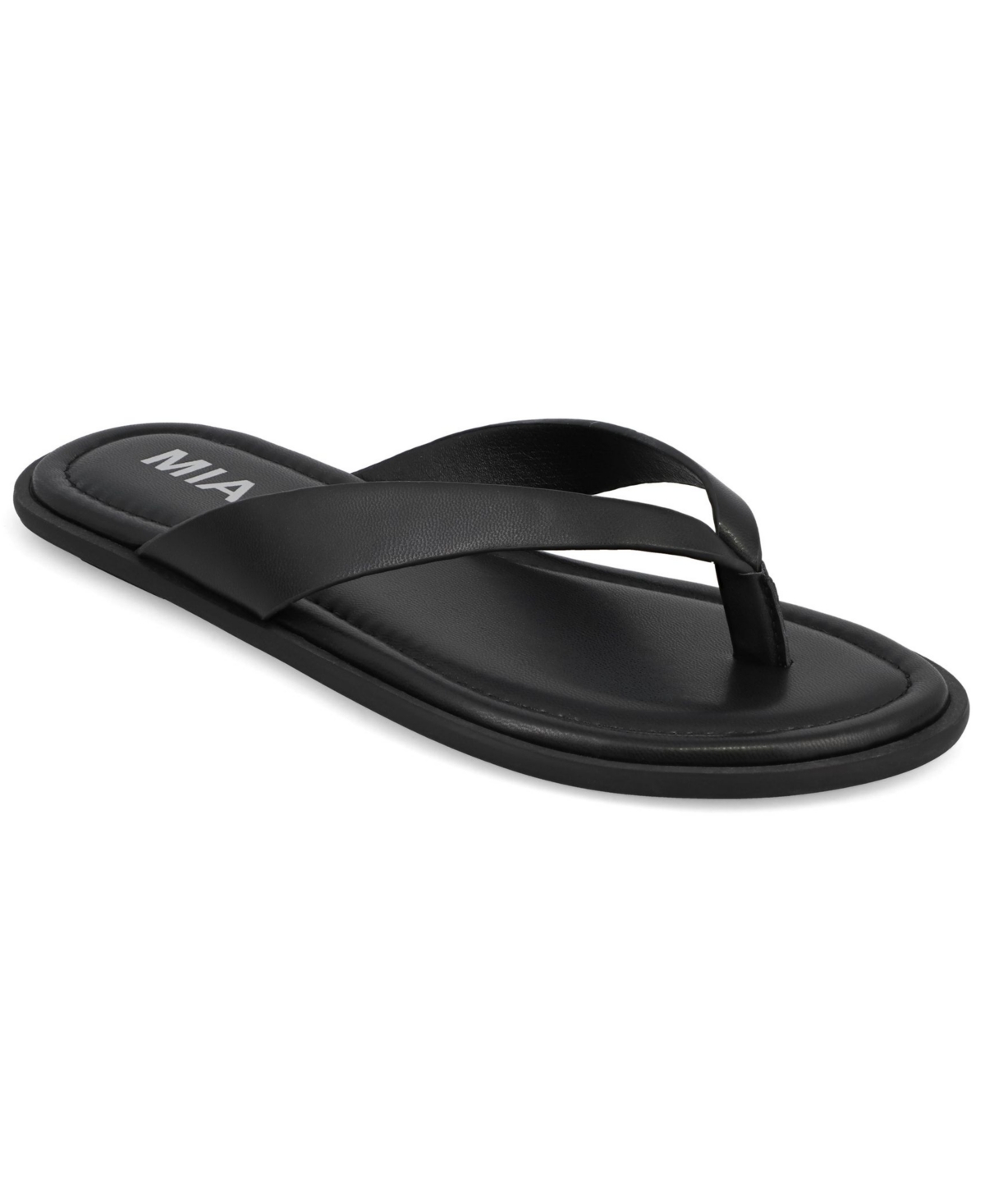 Click here for Mia Womens Sydni Classic Thong Sandals - Black prices