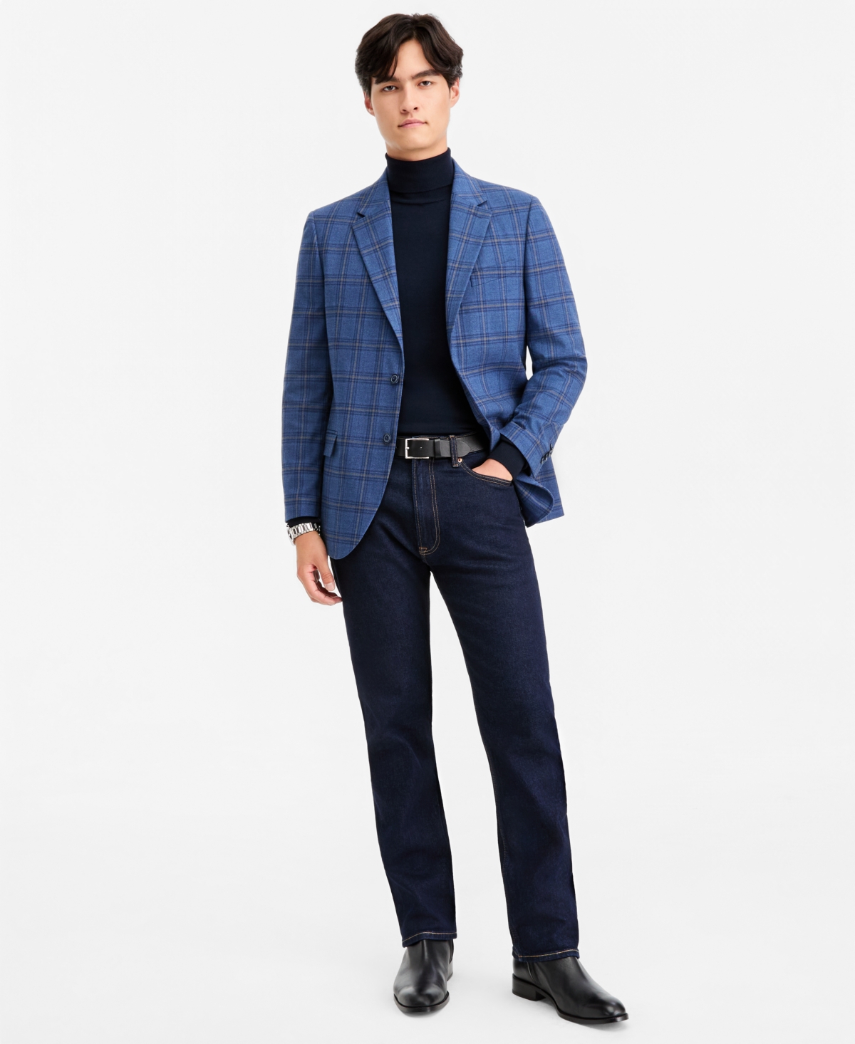 Click here for Nautica Mens Modern-Fit Stretch Pattern Sport Coat... prices