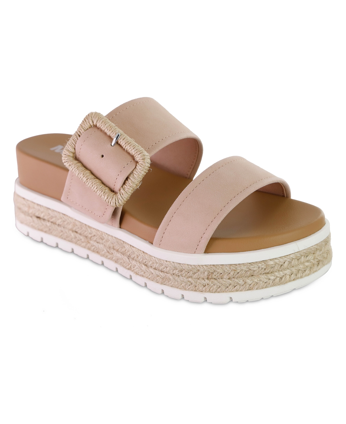 Click here for Mia Womens Kenzy Platform Slide Sandals - Blush prices