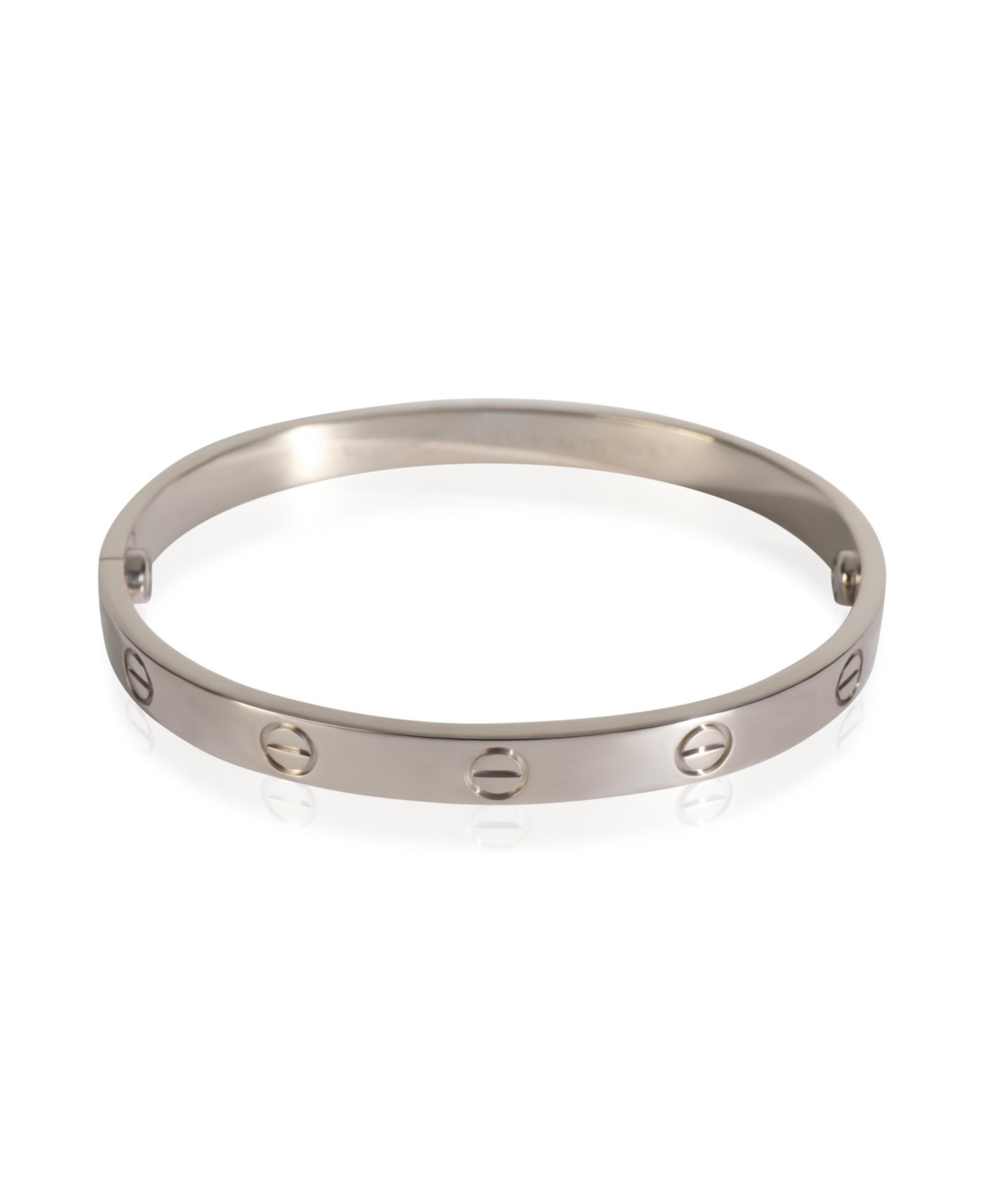 Click here for Pre-Owned Cartier White Gold Love Bracelet - White... prices