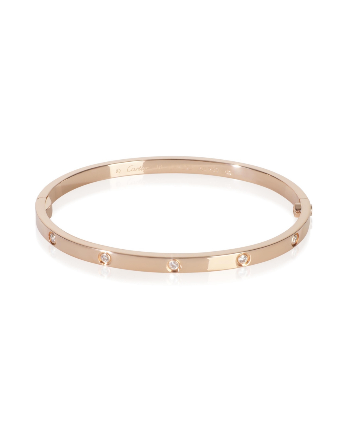 Click here for Pre-Owned Cartier Rose Gold Diamond Small Model Lo... prices