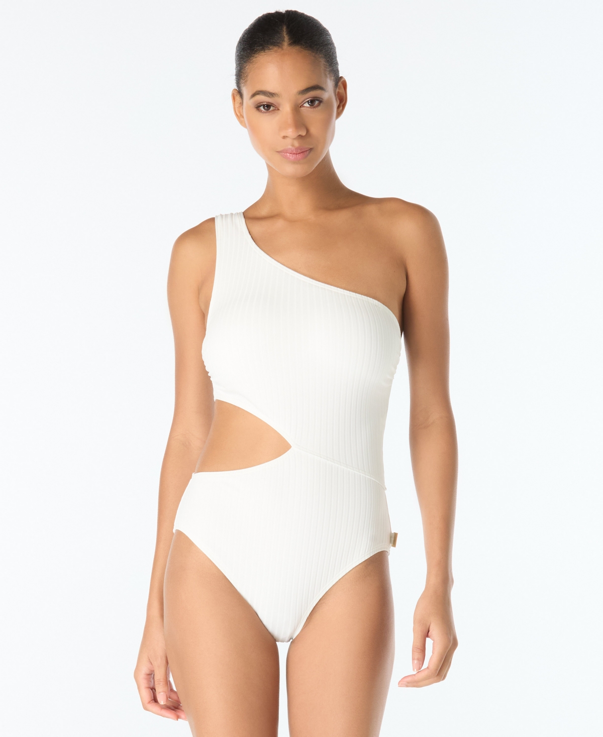 Click here for Michael Kors Womens One-Shoulder One-Piece Swimsui... prices